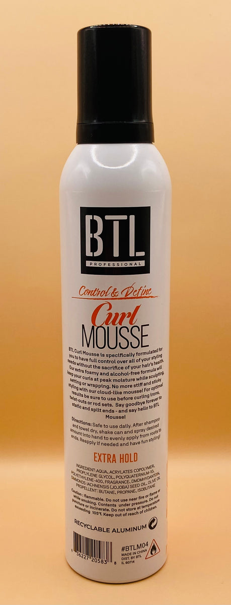BTL PROFESSIONAL CURL MOUSSE EXTRA HOLD CONTROL & DEFINE 12oz – Dee's ...