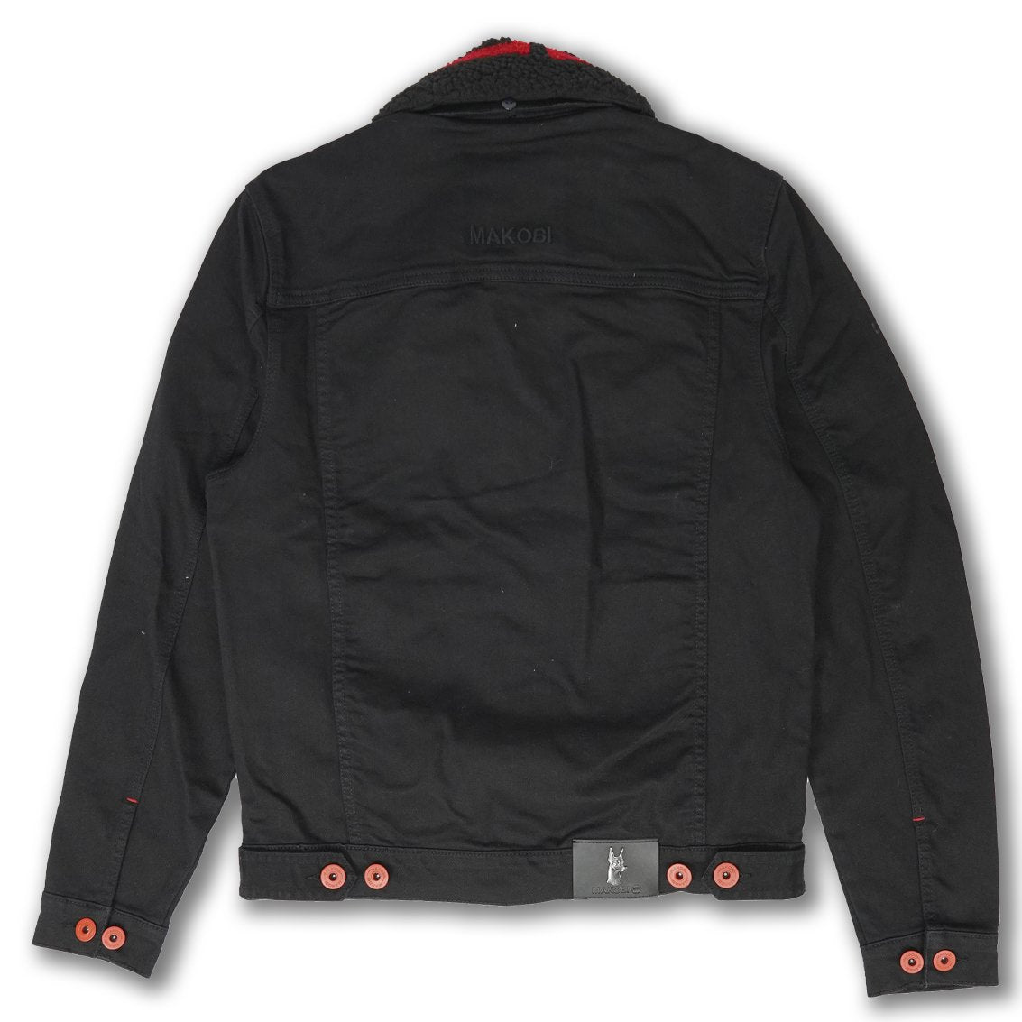 MAKOBI 1062 Denim Jacket w/ Sherpa Collar (Black) – Dee's Urban Fashion